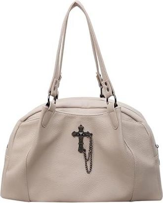 Generic Sac &agrave; main &agrave; bandouli&egrave;re en polyur&eacute;thane pour femme - Grande capacit&eacute; - Pour l&eacute;cole, les voyages quotidiens, blanc, 400*150*250mm