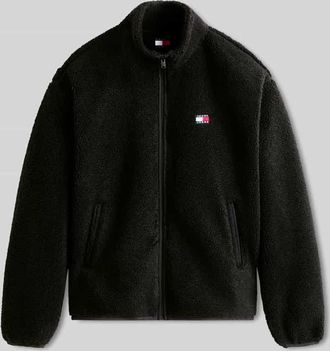 Tommy Jeans Regular Fit Fleecejacke mit Logo-Stitching