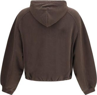 Jacquemus Cotton Hooded Hoodie - Brown