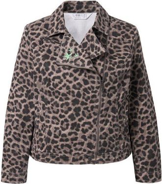 Angel Of Style Sommerjacke Bikerjacke Twill-Web Leo Metallzipper