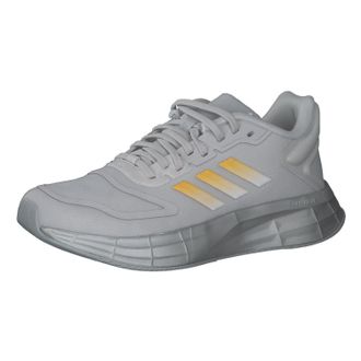adidas Damen Duramo 10 Running Shoe, Grey/Flash Orange/Silver Metallic, 42 EU
