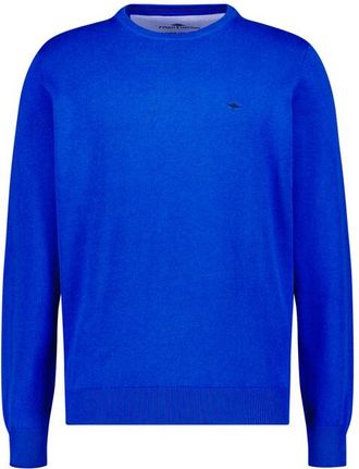 Fynch-Hatton Fynch-Hatton Herren Pullover blau Baumwolle unifarben