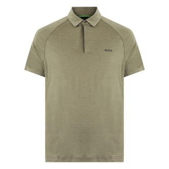 HUGO BOSS Slim-Fit-Poloshirt mit temperaturregulierender Performance - - Tops - Herren - Gr&uuml;n - M