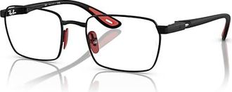 Ray-Ban Rb6507m Optics Scuderia Ferrari Collection Schwarz Fassung Klar Glas Polarisiert 54-20