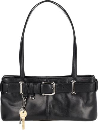 Osoi Womens Shoulder Bag Brocle Black Leather