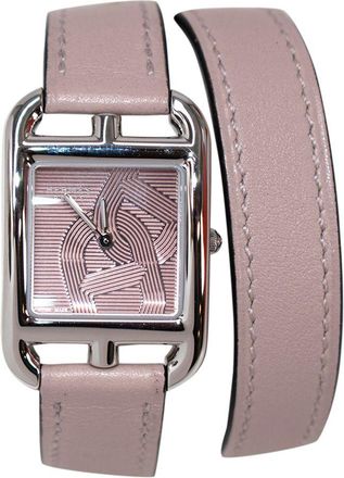 Herm&egrave;s Glycine Anchor Chain Small Model Cape Cod Watch with Double Tour Strap