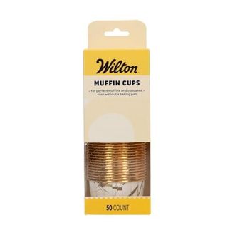 Wilton Muffin Cups Marble White 50 St&uuml;ck: Backf&ouml;rmchen f&uuml;r Muffins und Cupcakes, Gl&auml;nzende Metallic-Finish, Auch ideal zum Servieren anderer Leckereien wie P