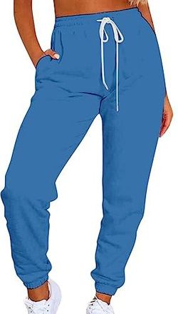 Generico Pantalon de surv&ecirc;tement ample pour femme Curvy Pantalon de jogging pour femme avec poches larges, pantalon de surv&ecirc;tement doux et confortable pantalon