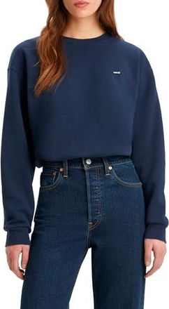 Levi's Sweat-Shirt Everyday Maillot de survêtement, Blazer Bleu Marine, XS Femme