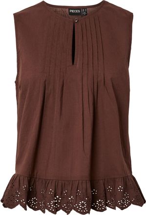 Pieces Pcpaige Sl O-Neck Top WVN Bc