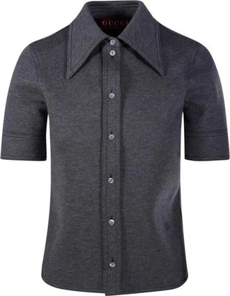 Gucci Damen, Blusen & Hemden, Grau, XSGr&ouml;&szlig;e