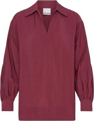 Ichi Bluse - - Blouses & Shirts - Damen - Rot - XS