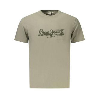 Pepe Jeans London Homme, Tops, Vert, Taille: 2XL Cotton Crew Neck T-Shirt