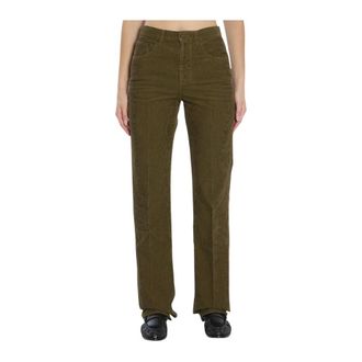 Saint Laurent Damen, Hosen, Gr&uuml;n, W26Gr&ouml;&szlig;e