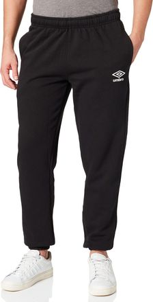 Umbro Herren Fleecehose L schwarz/wei&szlig;