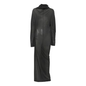 SOEUR Soeur - Robe longue Lola drap&eacute;e - Femme - Robes - Gris - Taille: 38 FR