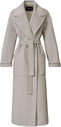 Fabiana Filippi manteau ceinturé à poches plaquées - Gris