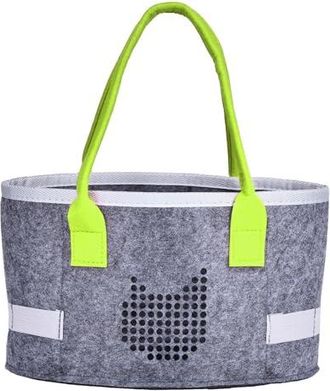 Generic Organiseur de sac fourre-tout en feutre, sac d&eacute;picerie avec poign&eacute;e, plus grand sac d&eacute;picerie r&eacute;utilisable, &eacute;tui ovale de transport en feutre, organis