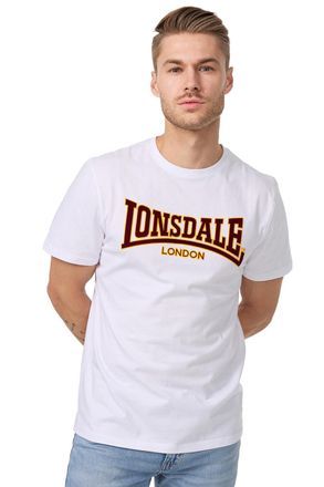 Lonsdale Herren Langarmshirt T-Shirt Classic Slimfit weiß (weiß) X-Large