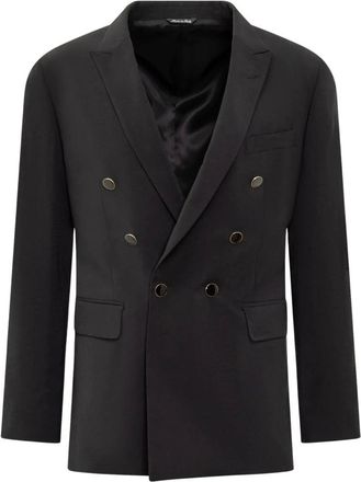 Reveres 1949 Reveres 1949, Homme, Costumes, Noir, Taille: L Blazer Crois&eacute;