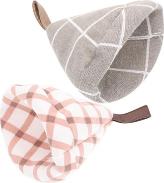 Healifty 2stücke Topfdeckelknopf Abdeckungen Hitzebeständige Topfdeckel Knaufhüllen Anti-verbrühungshüllen Mit Kordel Für Kochtopf-Griffe Und Emailliertes Guss