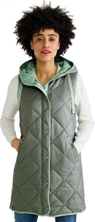 Street One Damen A220170 Longweste, Dark Desert Mint, 36