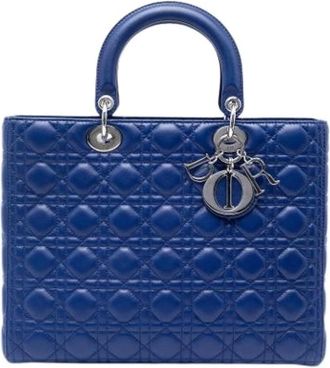 Dior Pre-owned Lady Dior - Femme - Pre-owned - Bleu - Taille: ONE Size