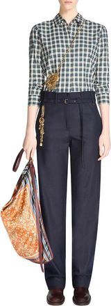 Dries Van Noten Fabric Shoulder Bag - Red
