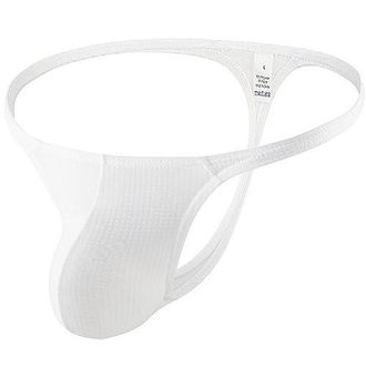 Generic String pour homme - String sexy pour le sexe - String sexy - Sous-v&ecirc;tements pour homme - Avec poche Bulge, Blanc., XXL taille courte