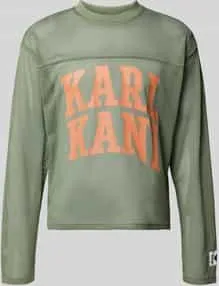 Karl Kani Longsleeve mit Label-Patch und Rundhalsausschnitt