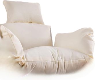Generic Stuhlkissenbez&uuml;ge, 1 Set, farbecht, waschbar, Polyester, mit Rei&szlig;verschluss und Bindeband, f&uuml;r H&auml;nge-/Eier-/Schaukelst&uuml;hle, H&auml;nge-Eierschaukel(B)