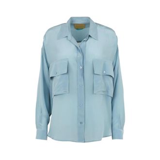 Momoni Femme, Blouses et Chemises, Bleu, Taille: 36 FR Chemise Pitanga
