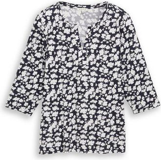 Tom Tailor 3/4-Arm-Shirt T-Shirt Plus Size - Langarmshirt mit Muster