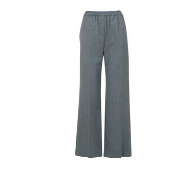 Max Mara Femme, Pantalons, Gris, Taille: 40 FR Wide Pantalons