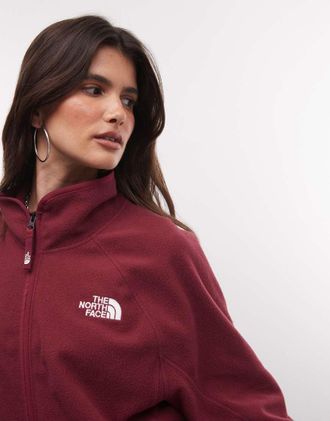 The North Face veste polaire Oxara zipp&eacute;e int&eacute;grale bordeaux-Rouge