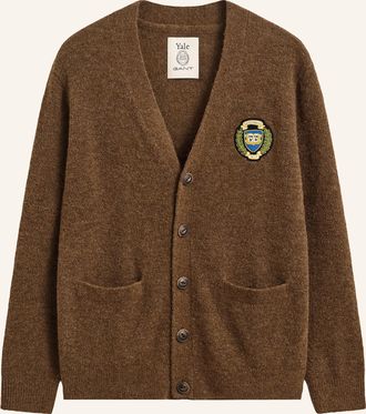 GANT Strickjacke Mit Alpaka braun