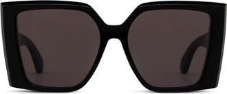 Alexander McQueen Eyewear Sonnenbrille mit Oversized-Gestell - Schwarz