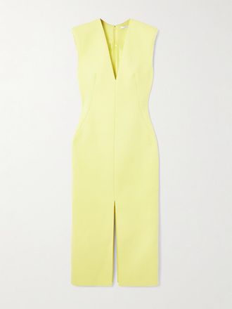 Givenchy Midikleid Aus Einer Wollmischung - Gelb