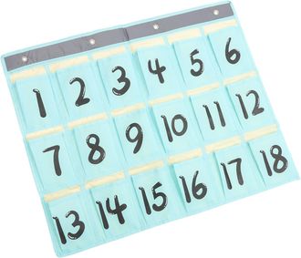 DOITOOL Wandh&auml;ngende Aufbewahrungstasche mit F&auml;chern Oxford Stabiler T&uuml;r Organizer f&uuml;r Handy Karten und Schmuck Vielseitiger H&auml;ngeorganisator f&uuml;r Klassenzimme