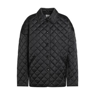 Toteme Gesteppte Jacke mit Kragen - - Jackets - Damen - Schwarzk - S