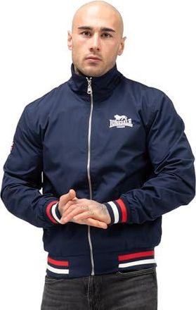 Lonsdale Newdigate Veste Demi-Saison, Bleu Marine/Blanc/Rouge, L Homme