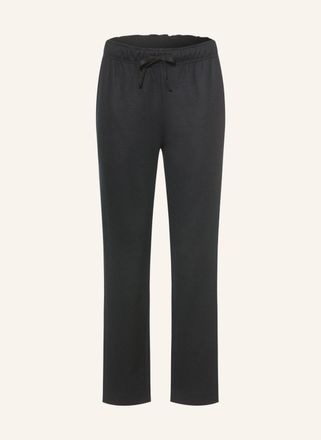 Juvia Flanellhose Rita Im Jogging-Stil schwarz
