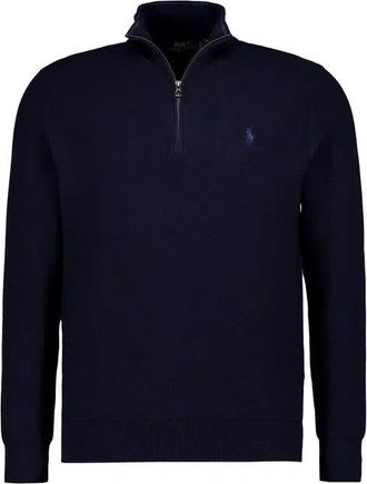 Polo Ralph Lauren Herren Troyer blau Baumwolle unifarben