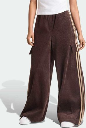 adidas Originals Cord-Hose mit 3 Streifen im Cargo-Stil in Aurora Coffee / Khaki Six-Braun