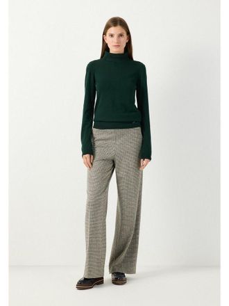 More & More Rundhalspullover schmaler Feinstrick-Basic-Rollkragenpullover