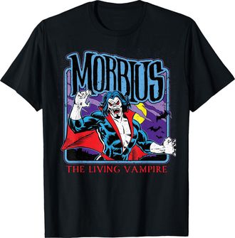 MARVEL Monsters Morbius the Living Vampire Retro Halloween T-Shirt