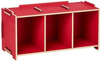 Werkhaus Medienbox CD rot dunkelrot Holzwerkstoff