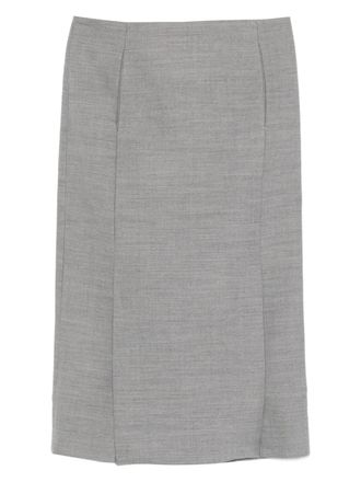Entire studios jupe droite &agrave; taille haute - Gris