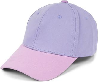 styleBREAKER Casquette de Baseball Unisexe Bicolore Pastel, Casquette à 6 Panneaux Multicolore, Casquette avec Boucle réglable 04023095, Couleur:Lilas-Mauve