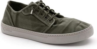 Natural World Eco - 6602E Mens Trainers - Organic Cotton Canvas Shoes - 100% EcoFriendly - Green Color